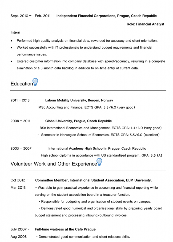 Norway-CV-sample-2 - CareerProfessor.works